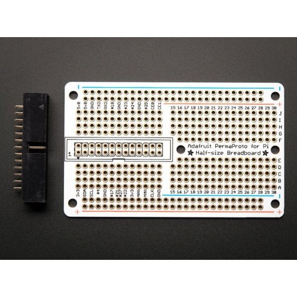 Adafruit Half-size Perma-Proto Raspberry Pi Breadboard PCB Kit